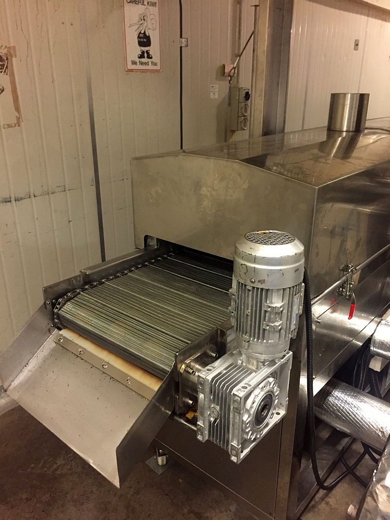 Used CONTINUOUS CURTAIN FRYER For Sale NZ Stainless Steel LPG Gas
