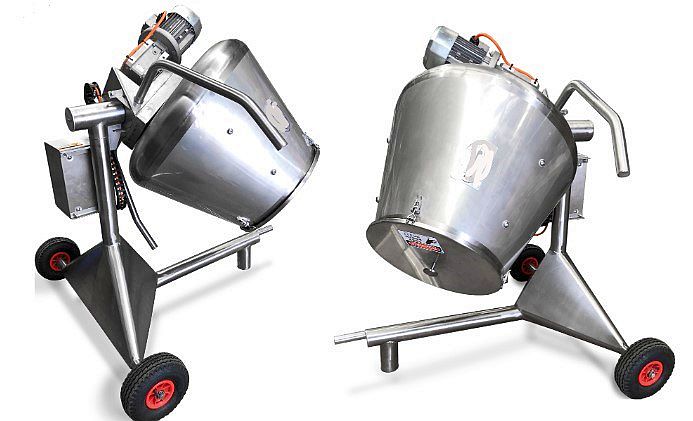 For Sale Stainless Steel Concrete Style Tumble Mixers Australia