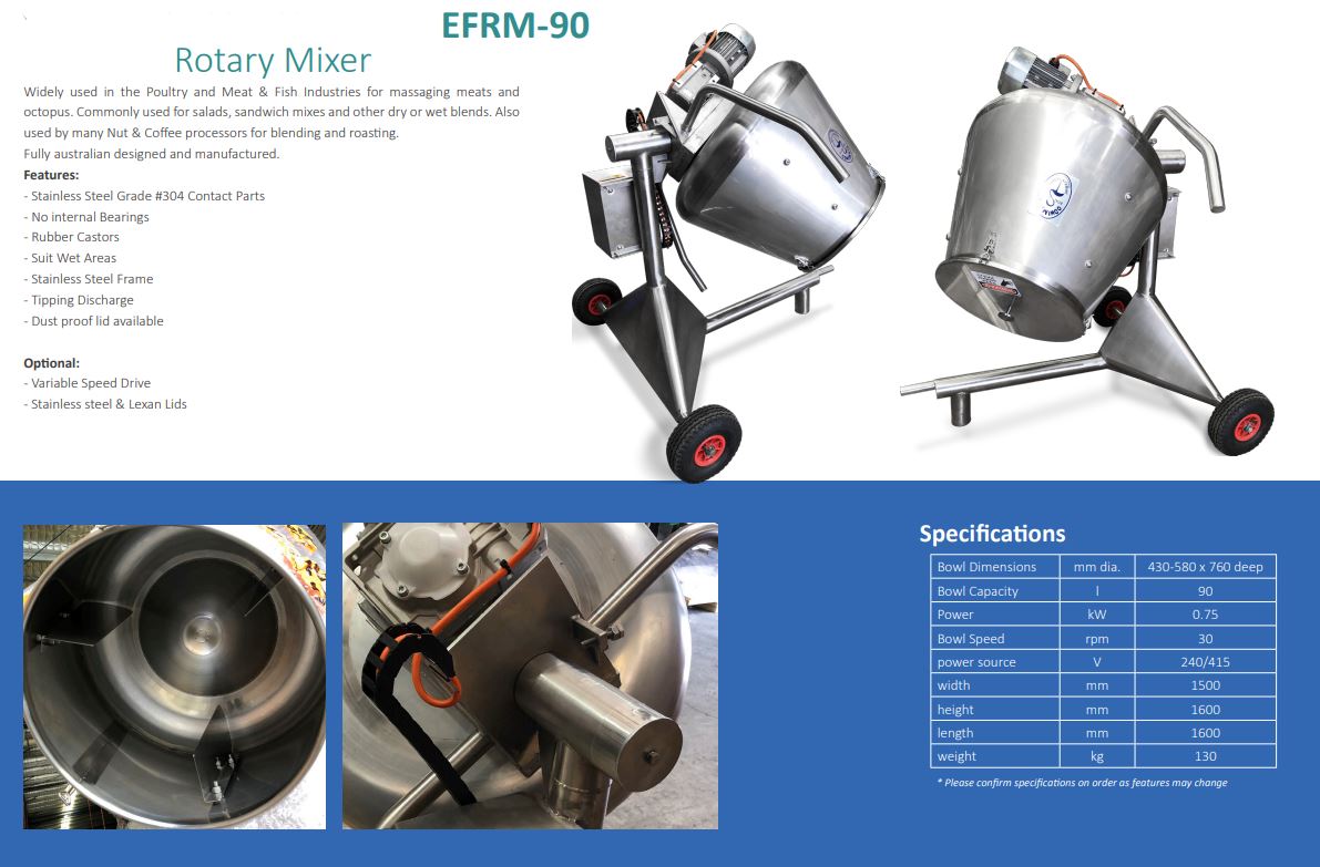 For Sale Stainless Steel Concrete Style Tumble Mixers Australia