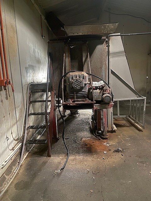 Used Live Steam Injection Ribbon Cooker with Bin Tipper and Bins For ...