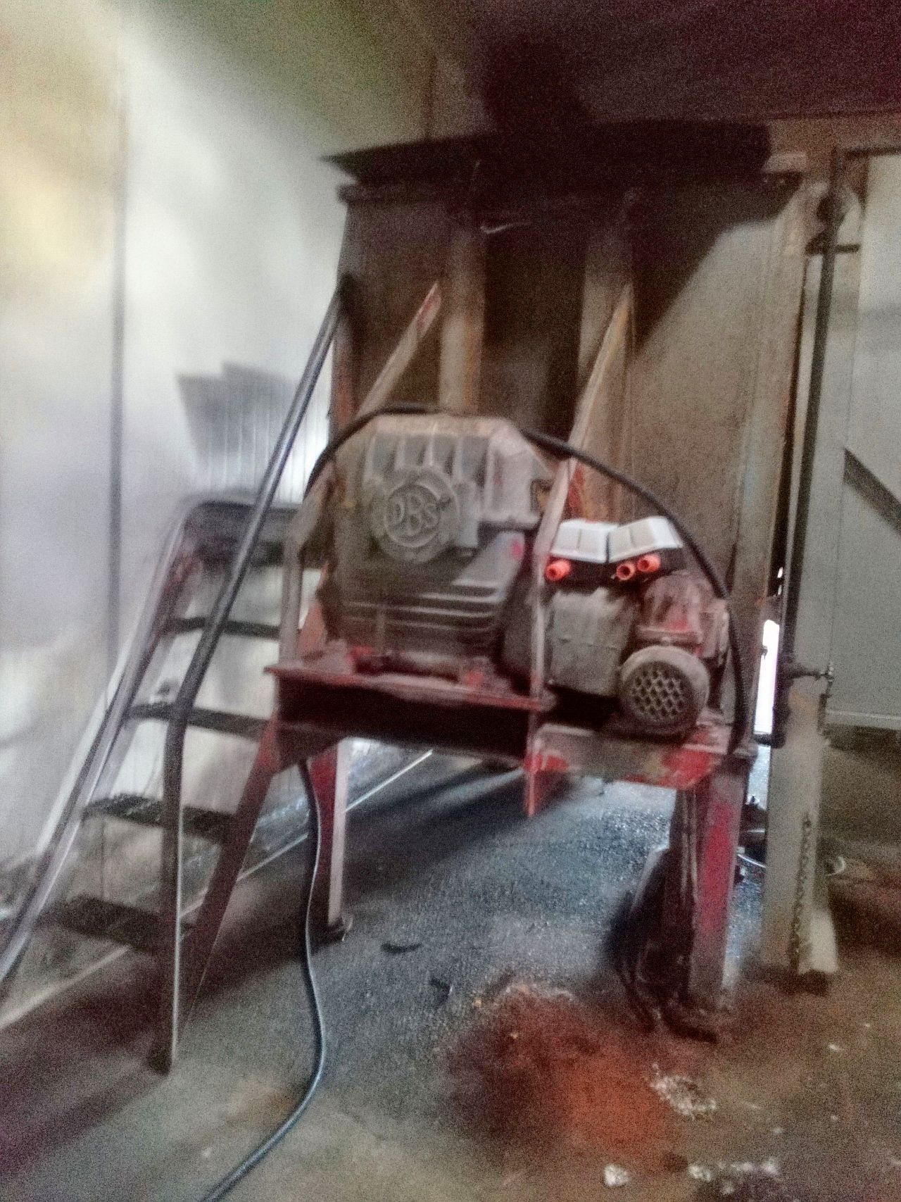 Used Live Steam Injection Ribbon Cooker with Bin Tipper and Bins For ...