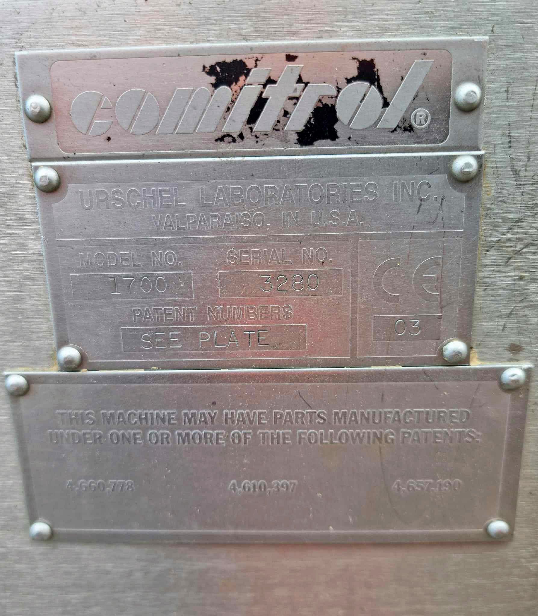 Used Urschel Comitrol 1700 For Sale NZ
