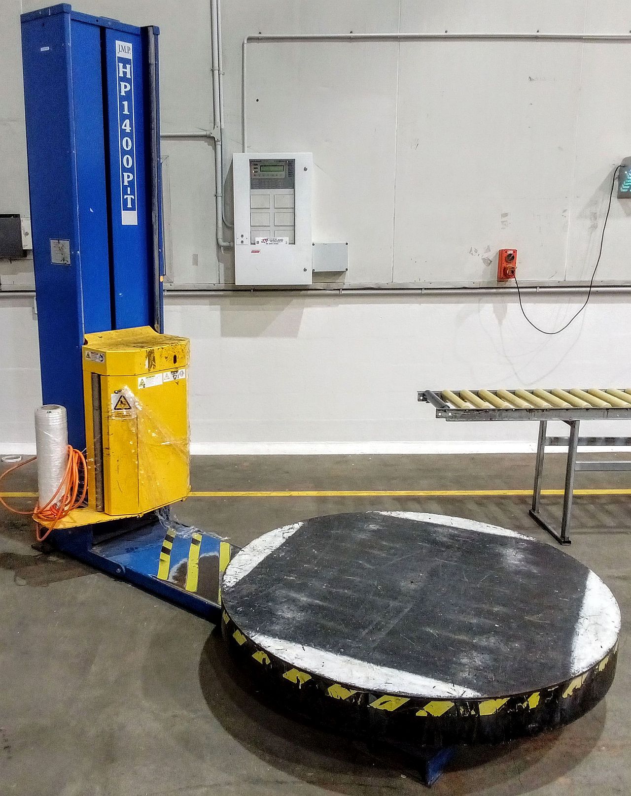 Used Single Phase Powered Semi Automatic PALLET STRETCH WRAPPER For ...