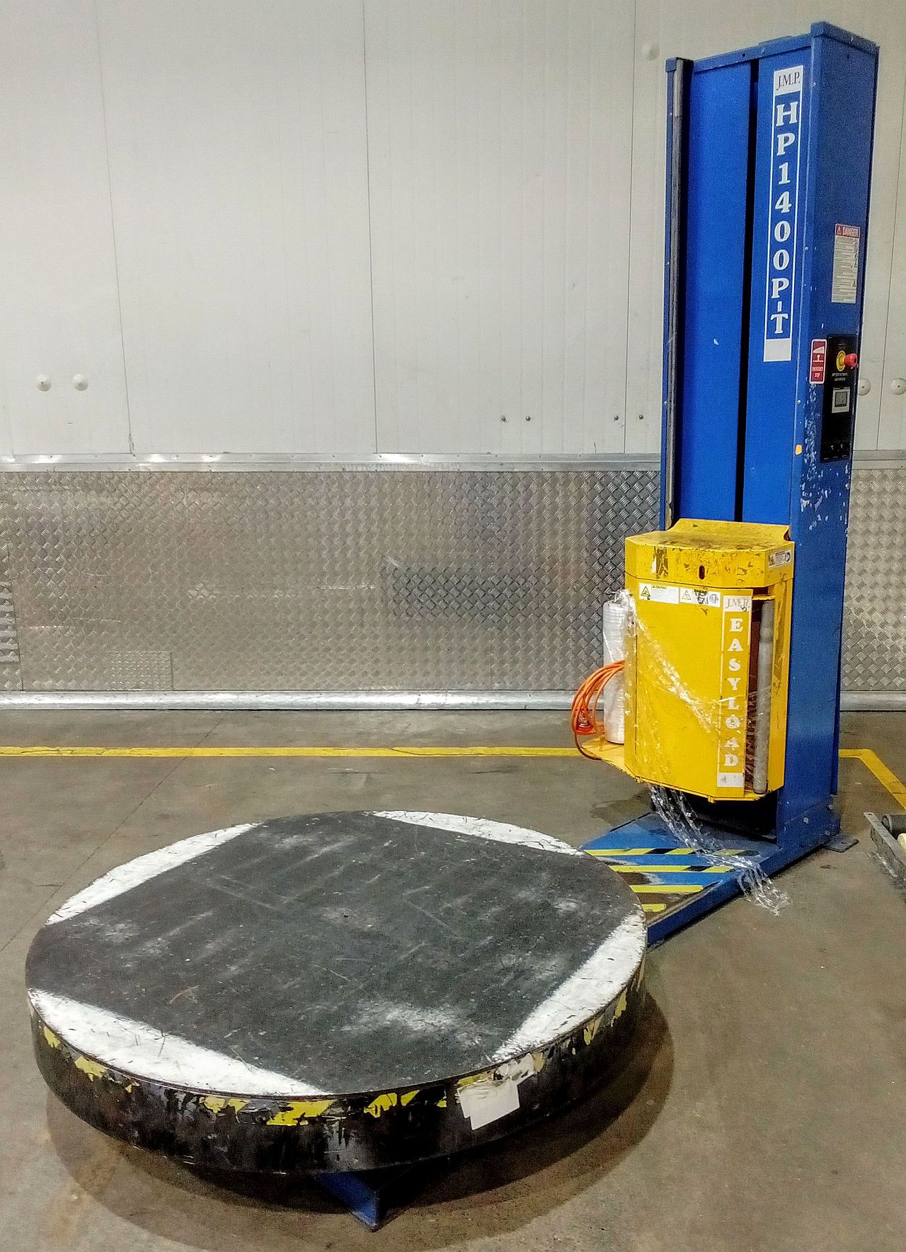 Used Single Phase Powered Semi Automatic PALLET STRETCH WRAPPER For ...