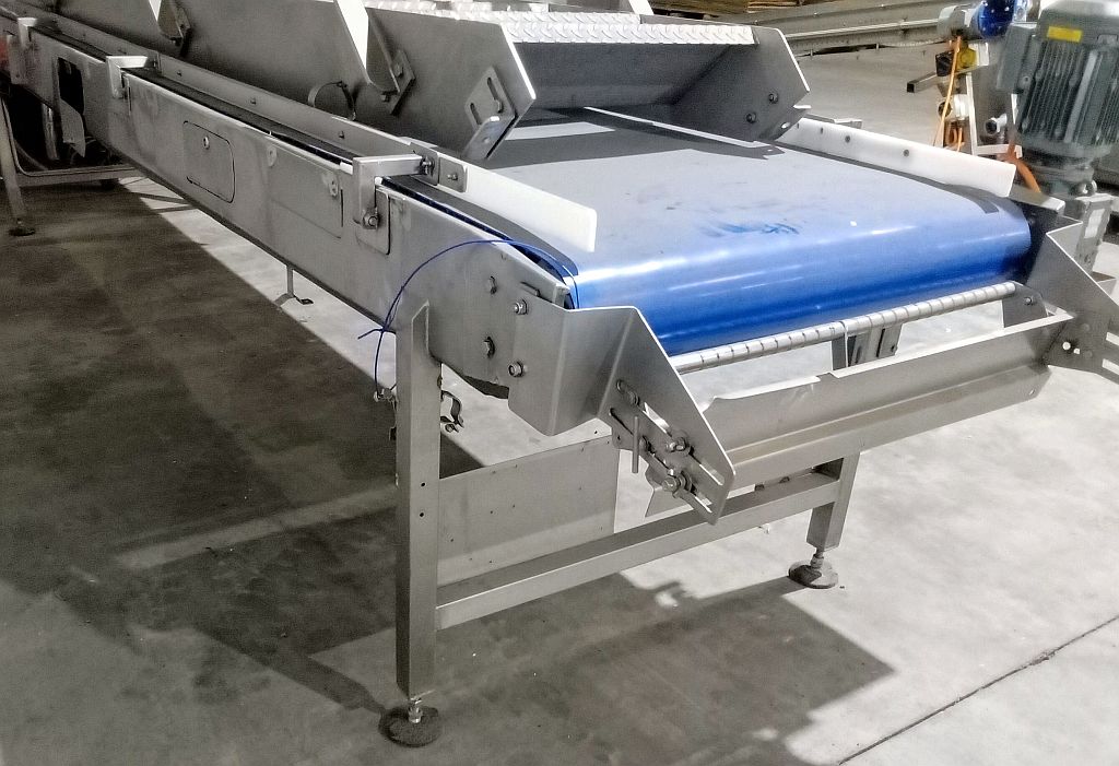 Secondhand Conveyor with Belting 900mm Wide Stainless Frame For Sale NZ