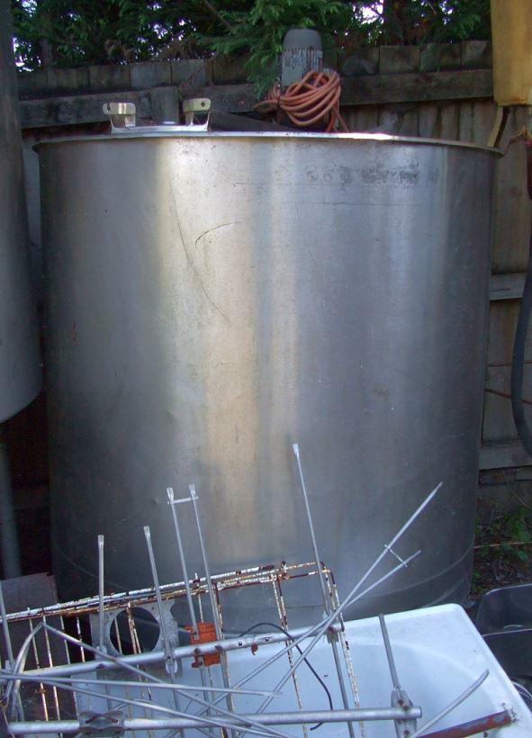 Used stainless Stirred TANK For Sale NZ Open Top