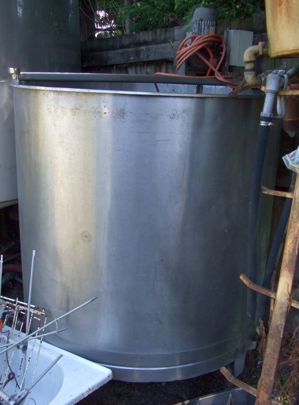 Used stainless Stirred TANK For Sale NZ Open Top